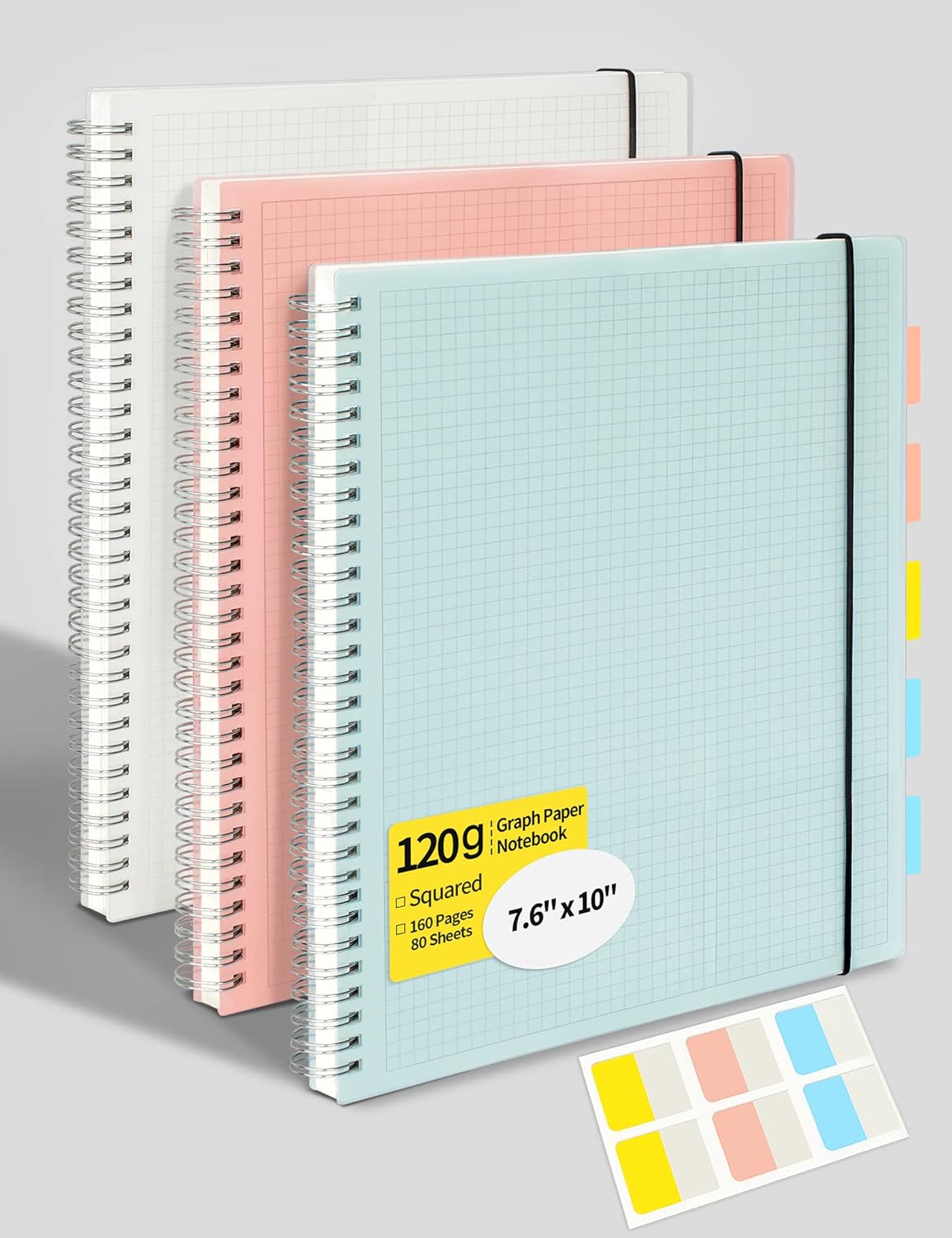 Amazon.com : SUNEE Graph Paper Notebook - B5 Spiral Bullet Journals ...