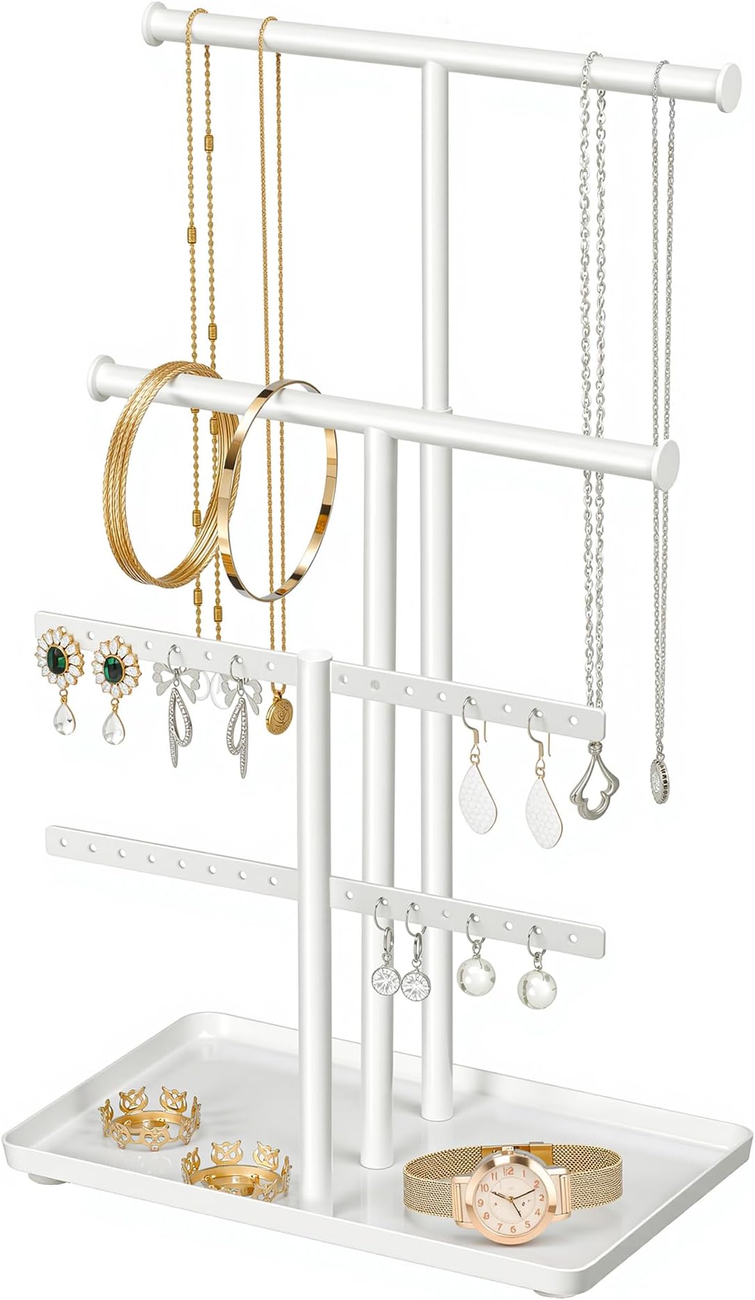 Amazon.com: Josmimic Jewelry Organizer Stand Necklace Holder: Jewelry ...