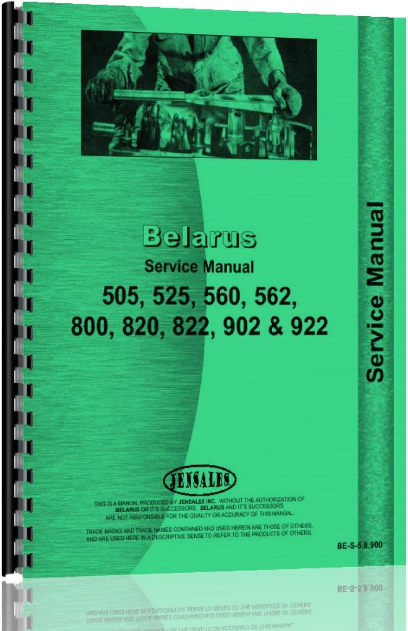 Amazon.com: Belarus 560 Diesel Service Manual : Industrial & Scientific