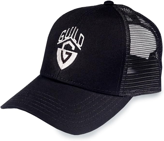 Amazon.com: Guild Guitars Trucker Hat in Black and White : Clothing ...