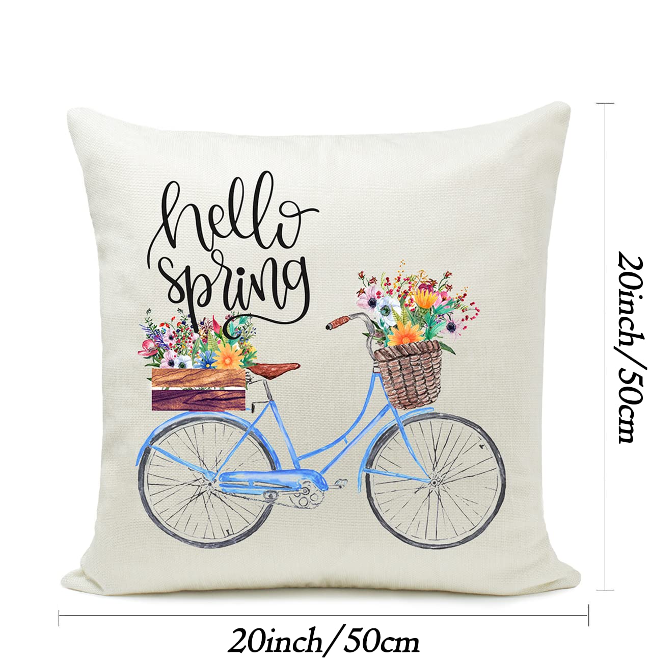 Snapklik.com : Spring Pillow Covers 20x20 Set Of 4 Farmhouse Decorative ...