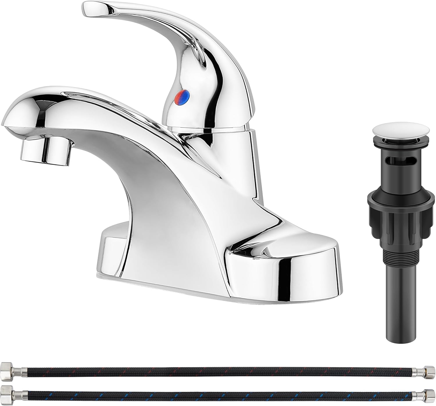 Aolemi Bathroom Faucets Arc 4 Inch Centerset Bathroom Sink Faucet ...