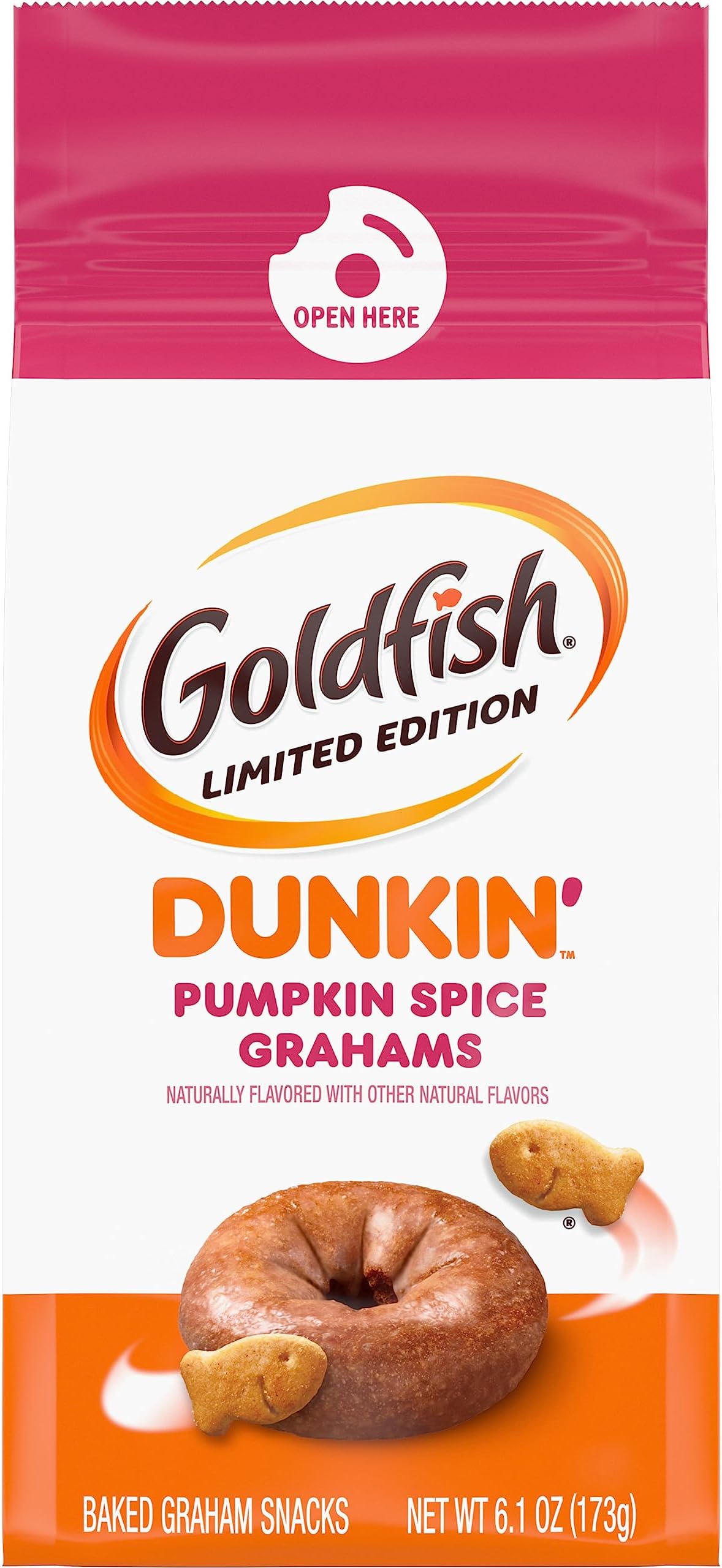 Amazon.com: Goldfish Grahams, Limited Edition Dunkin’ Pumpkin Spice ...