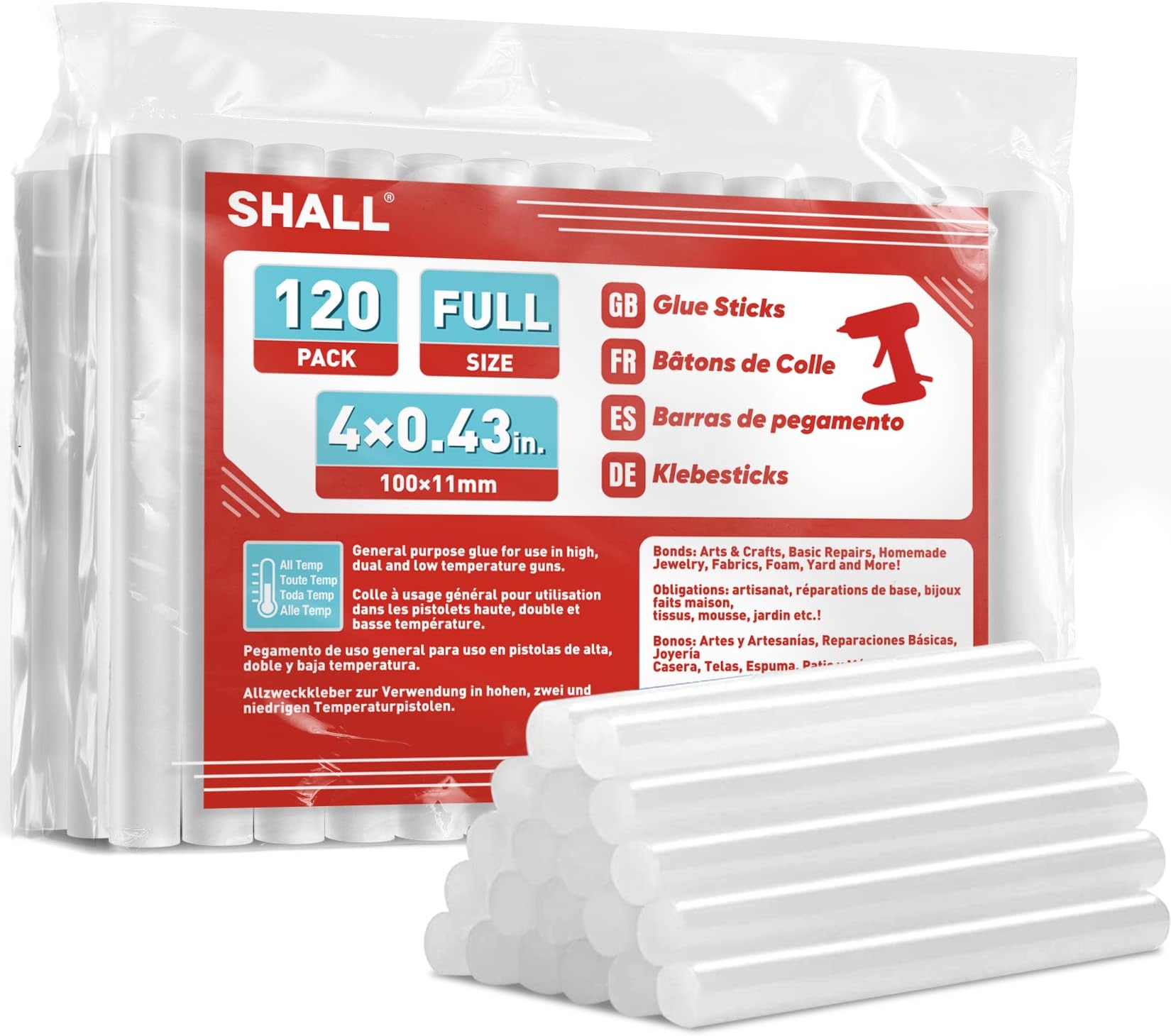 Amazon.com: Generic Hot Glue Sticks Goodmen Glue for DIY Crafting ...