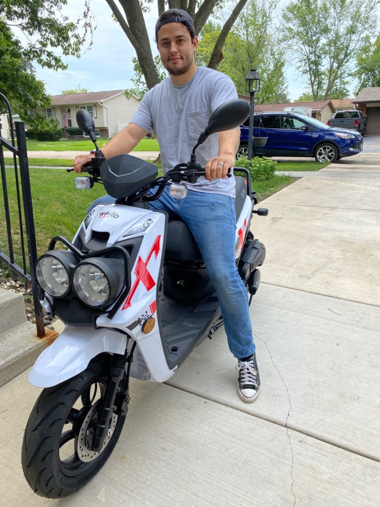 $59/mo - Finance X-PRO X19 150cc Moped Scooter Street Scooter Gas Moped ...