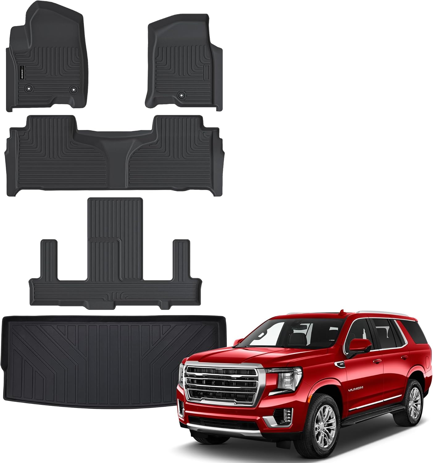 AUXKO- All Weather Floor Mat & Cargo Mat Fit for Chevrolet Tahoe & GMC ...