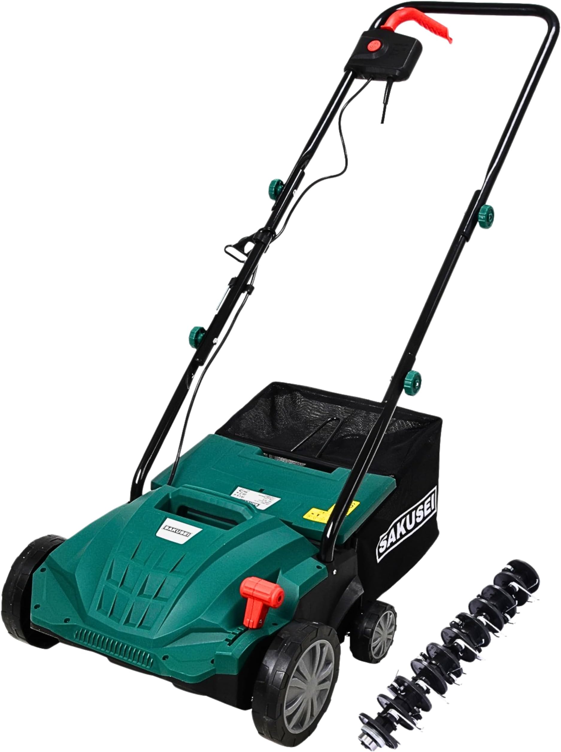 SAKUSEI Tools Electric Lawn Scarifier/Rake/Aerator 1500w Dethatching ...
