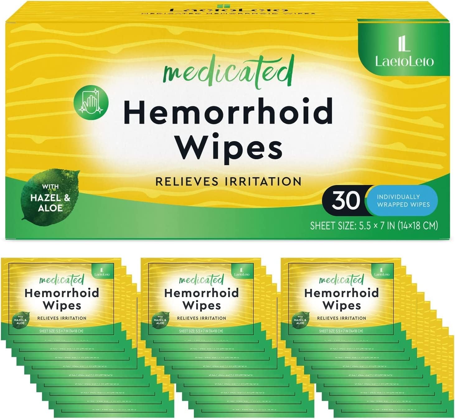 Amazon.com: CYOIDAI Laeto Leto Hemorrhoid Wipes, Hemorrhoid Treatment ...