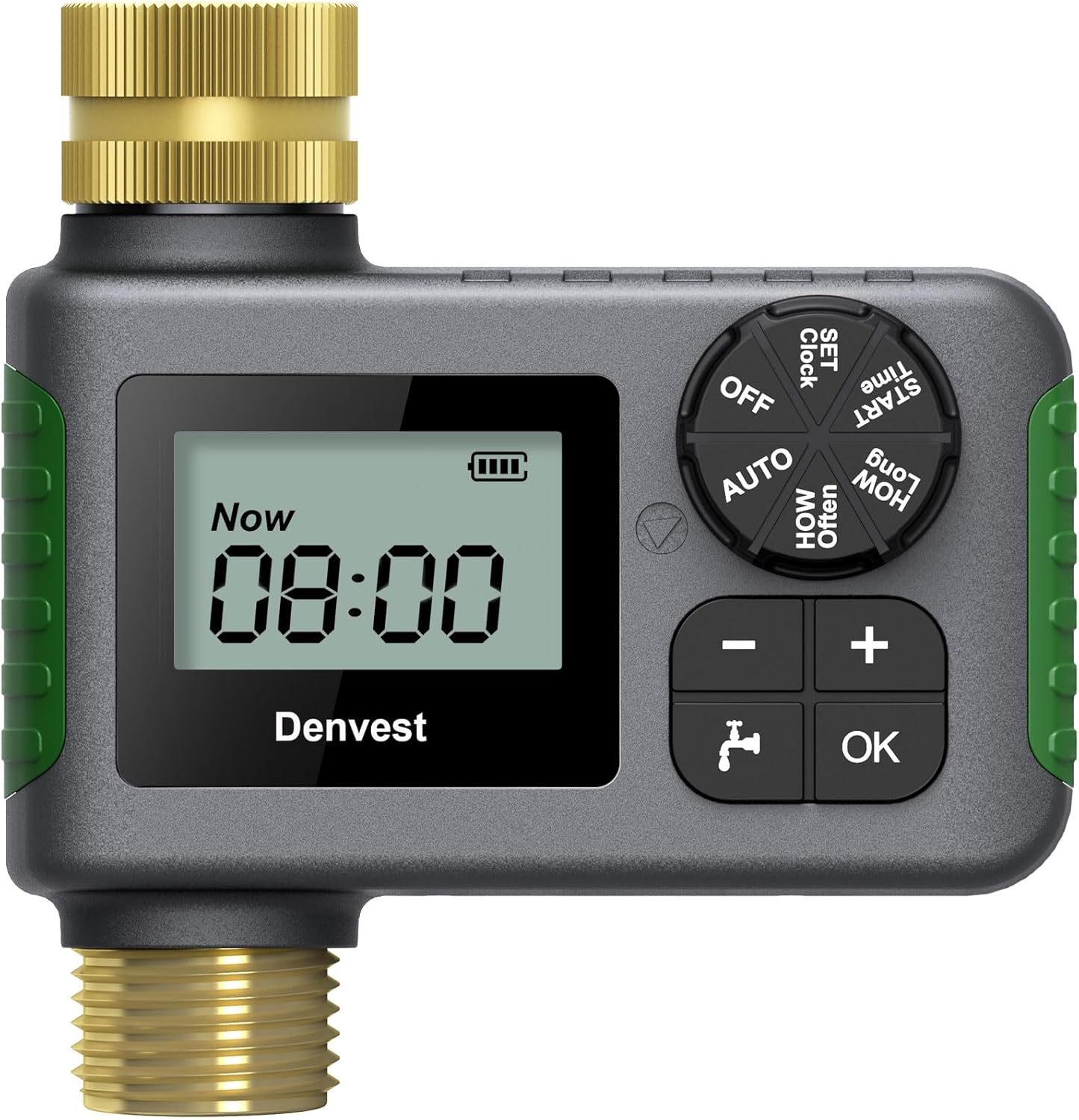 Amazon.com : Hose Timer with Brass Inlet & Outlet, Programmable Water ...