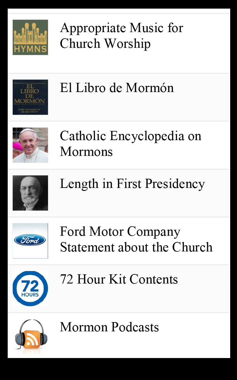 LDS Lists #2 (Mormon) - App on Amazon Appstore