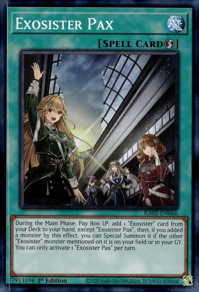 Amazon.com: Exosister Pax - RA02-EN066 - Super Rare - 1st Edition ...