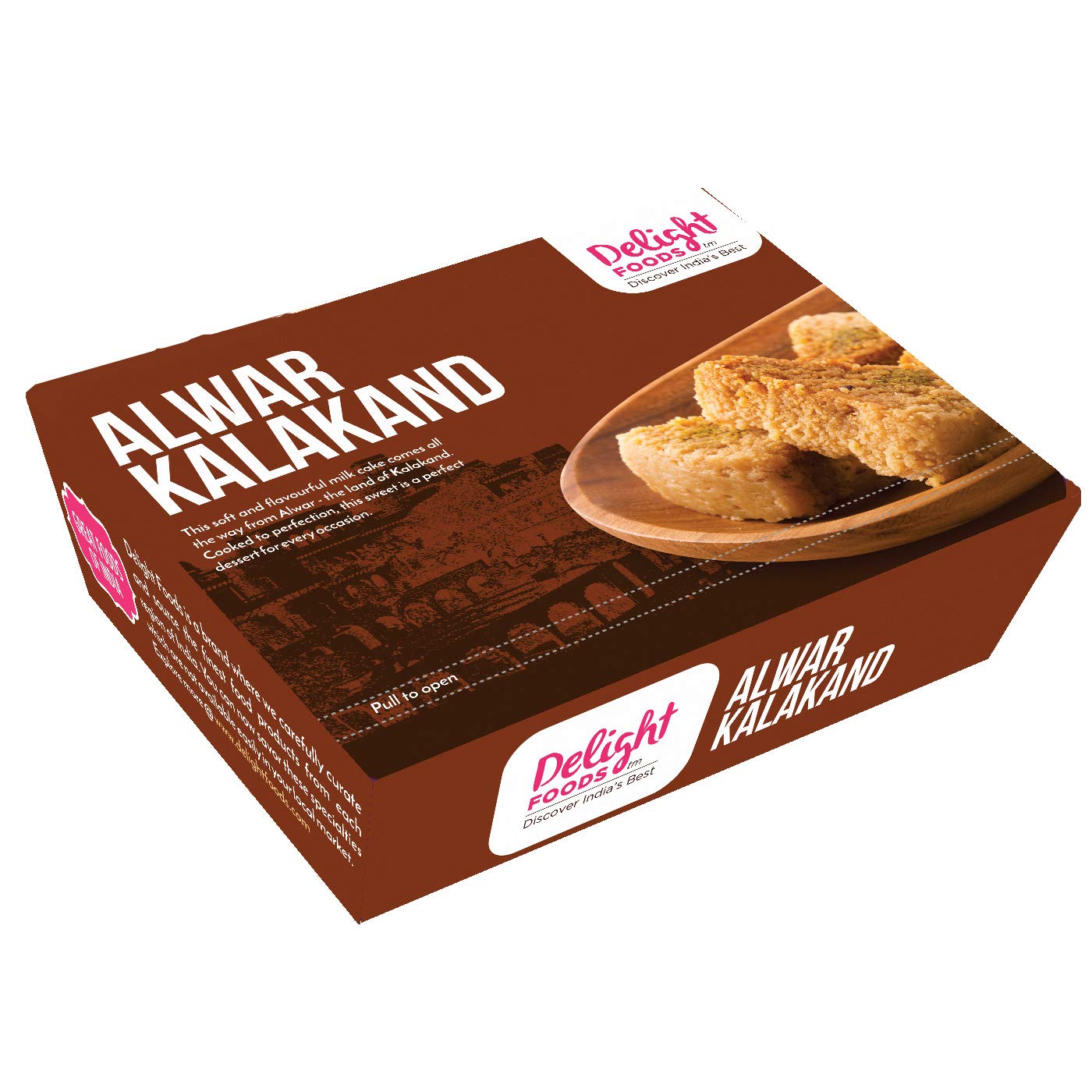 Delight Foods Alwar Kalakand (Milk Cake) 250g | Authentic & Fresh ...