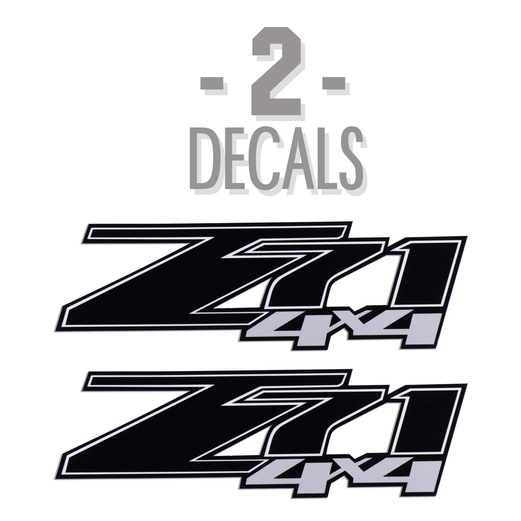 Amazon.com: 2PCS 2007-2013 Z71 4x4 Decals for Chevrolet Silverado Black ...