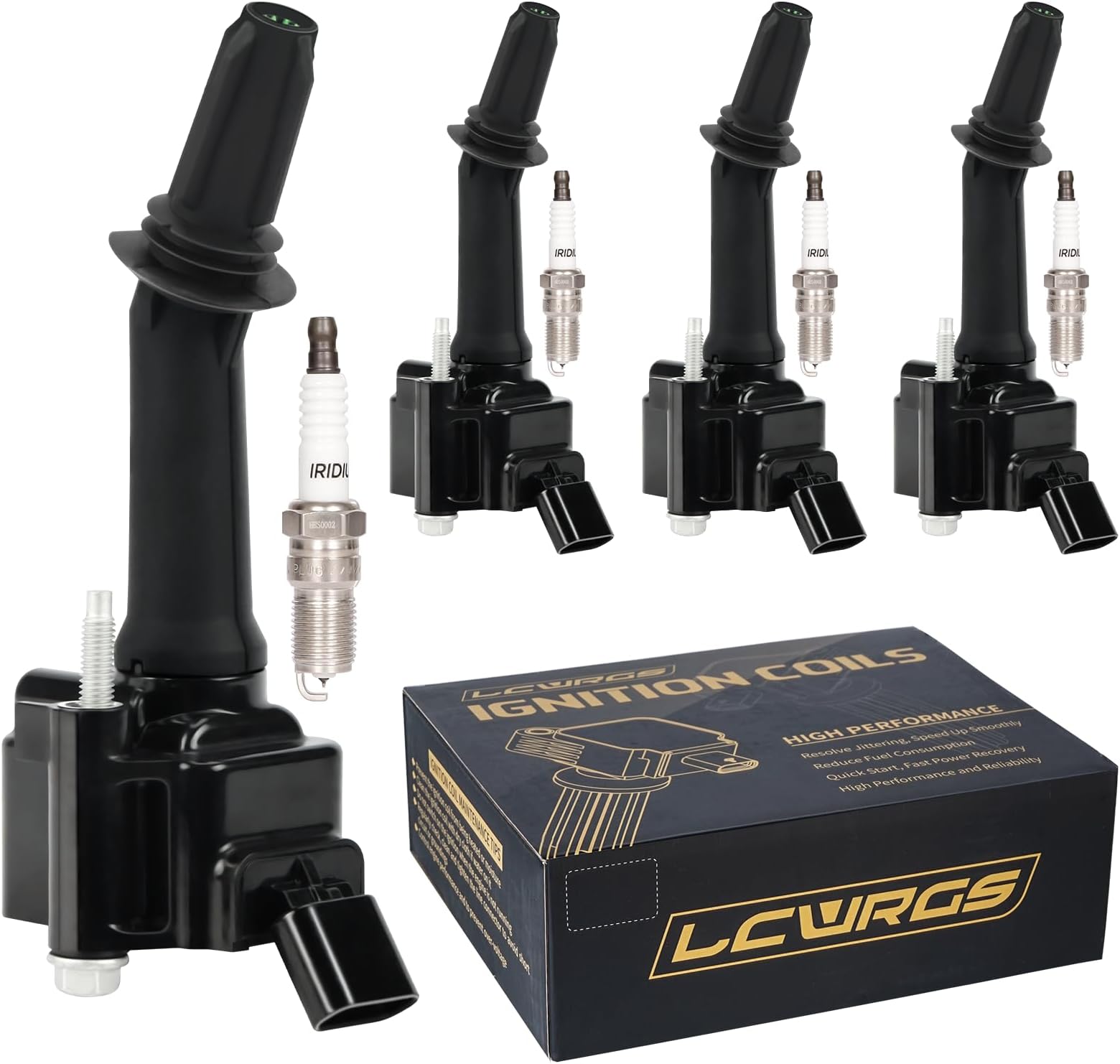 Amazon.com: Set of 4 Ignition Coil Pack and Spark Plugs fits for 2016 ...