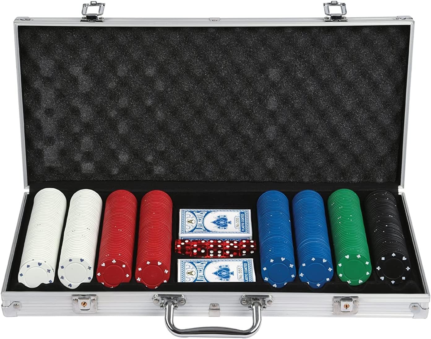 Oypla Poker Set - 300 Piece Texas Hold Em Complete With Chips, Cards ...