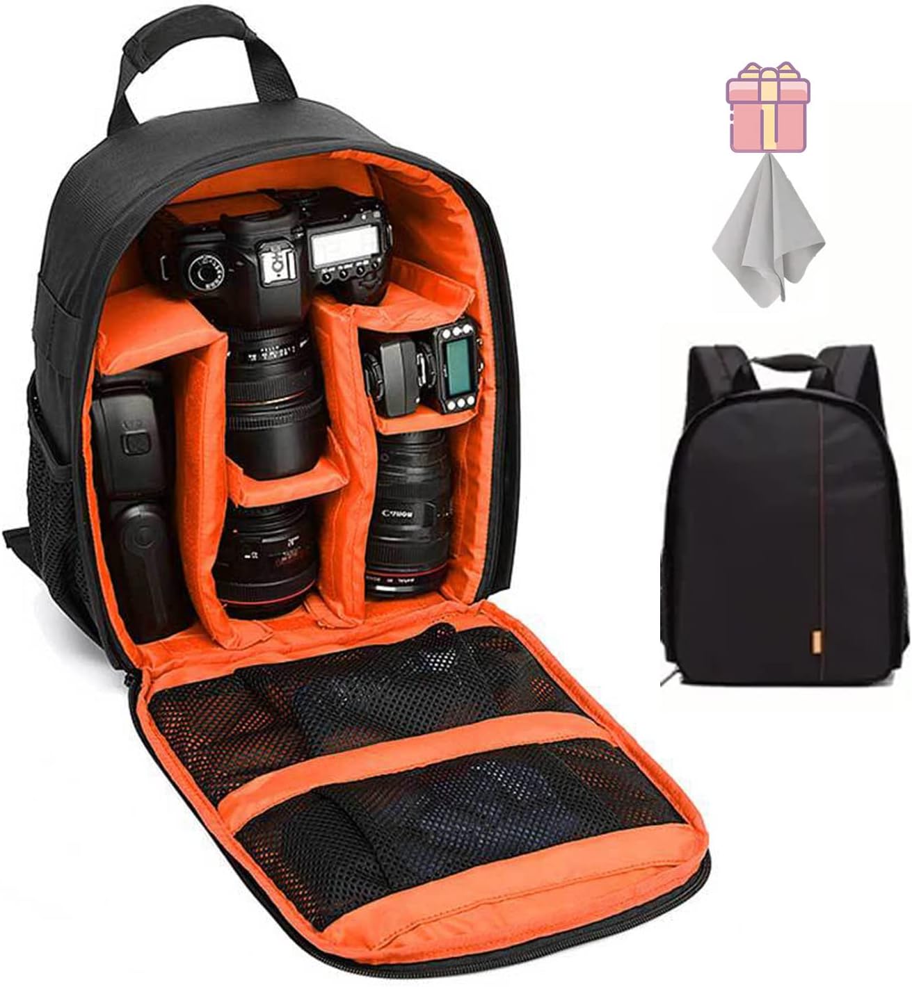 Neewer Camera Backpack Flexible Partition Padded Bag Shockproof Insert ...