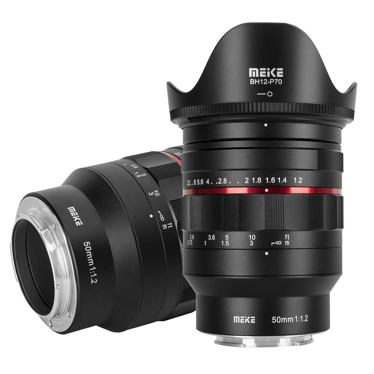 MEKE 50mm F1.2 Full Frame Large Aperture Manual Focus Lens for Sony E ...