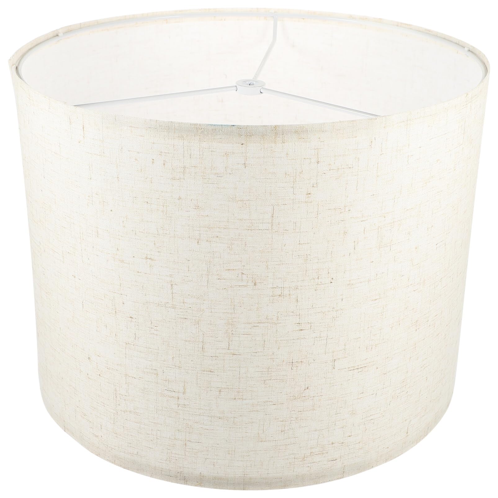 PRETYZOOM Medium Drum Lamp Shade Natural Linen Hand Crafted Lampshade ...