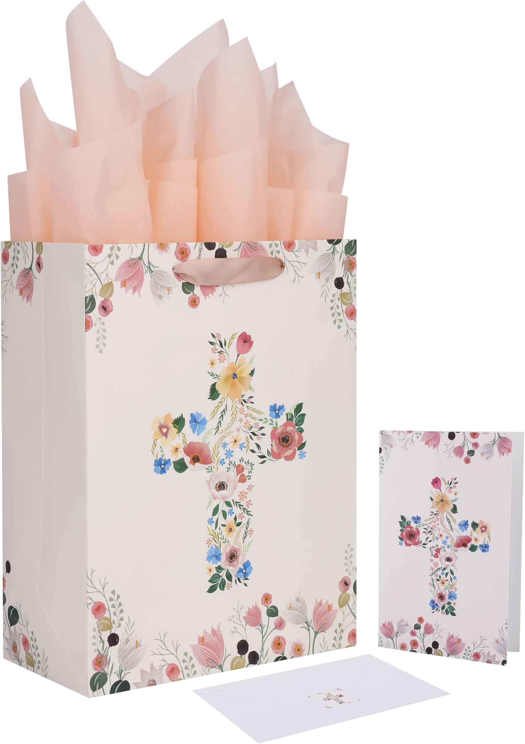 Amazon.com: DaySpring Confirmation Communion Gold Cross Gift Bag - Medium