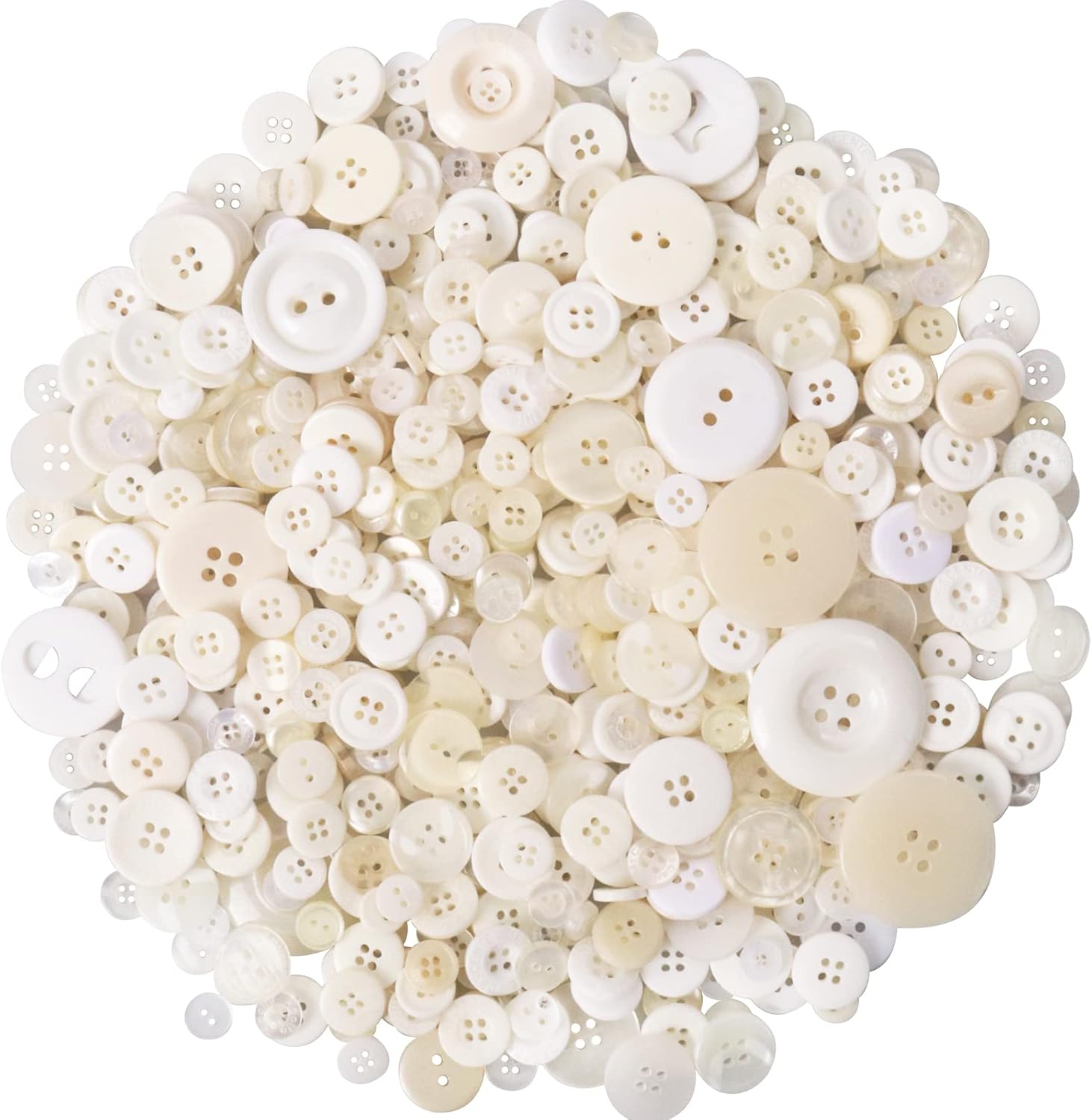 Amazon.com: Tnstk 650 Pcs Round Resin Buttons - Assorted 2 & 4 Hole ...