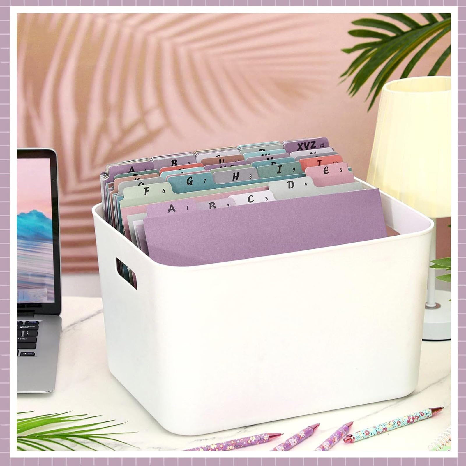 File Cabinet Folders Noveread 1 Set 25 Alphabet File Dividers A-Z Top ...