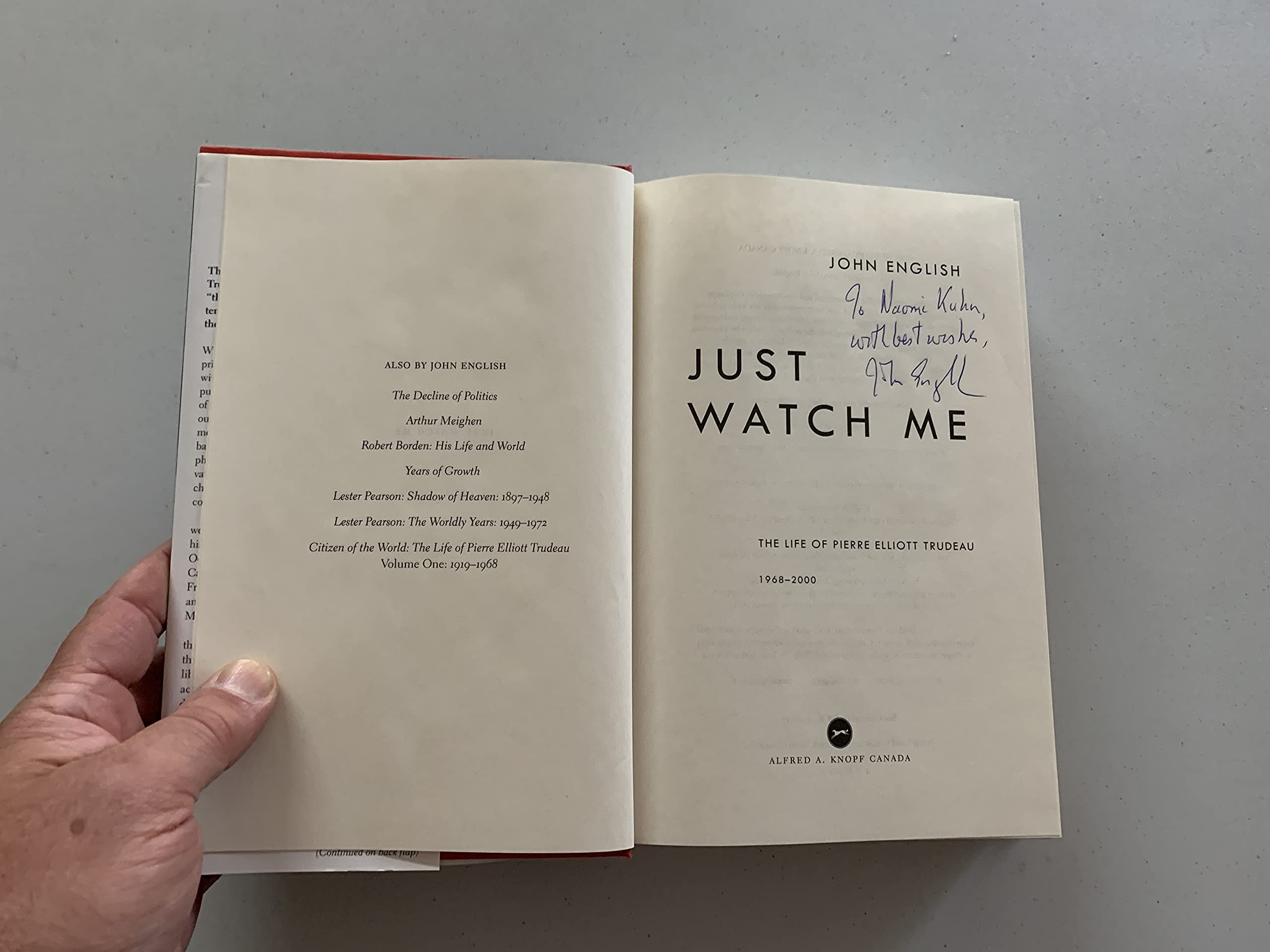 Just Watch Me: The Life of Pierre Elliott Trudeau: 1968-2000: English ...