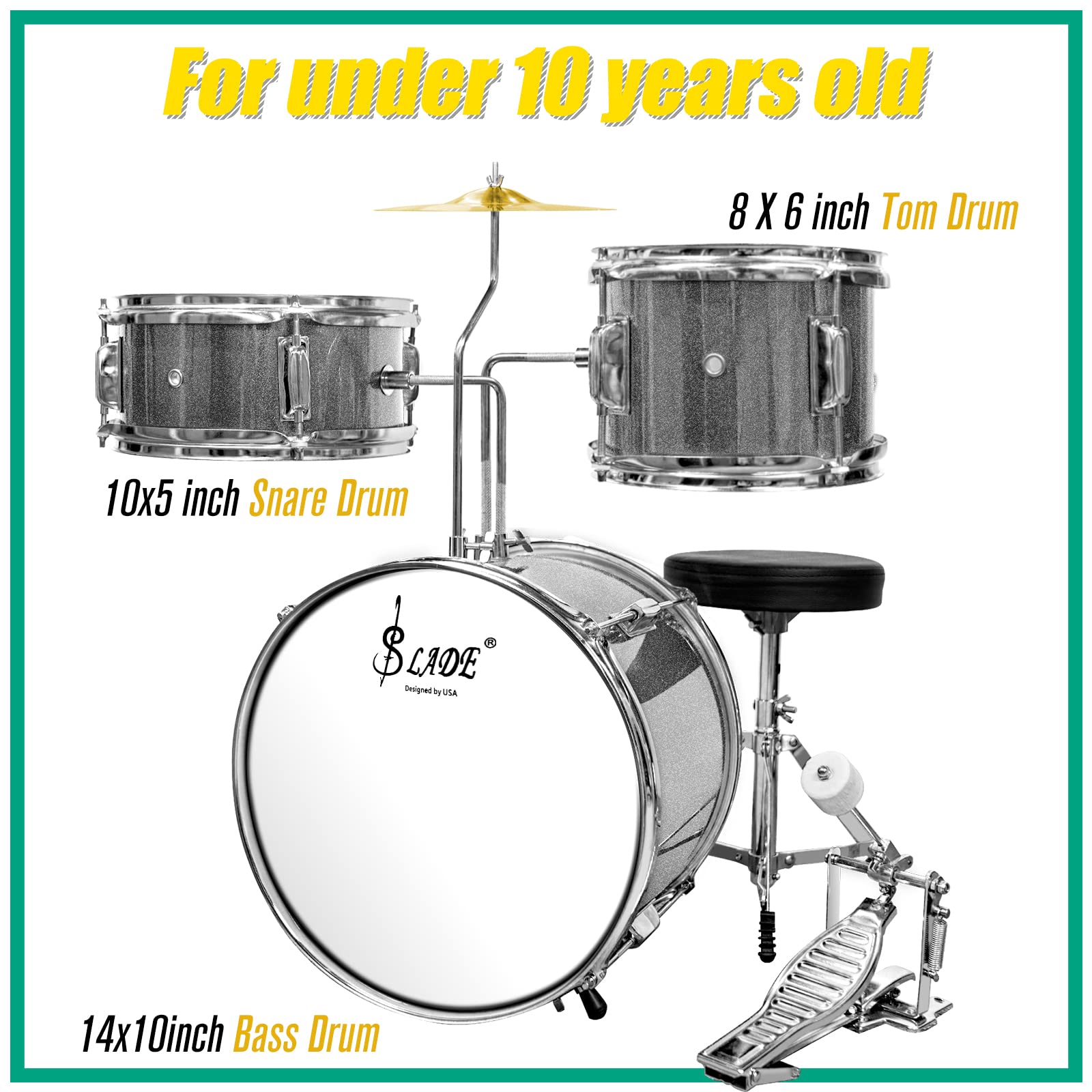 Snapklik.com : SLADE Kids Drum Kit
