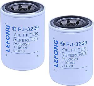 Amazon.com: 2 Pcs LEFONG FJ-3229 Oil Filter Replace T19044, 51243 Fits John Deere 1010, 1020 ...