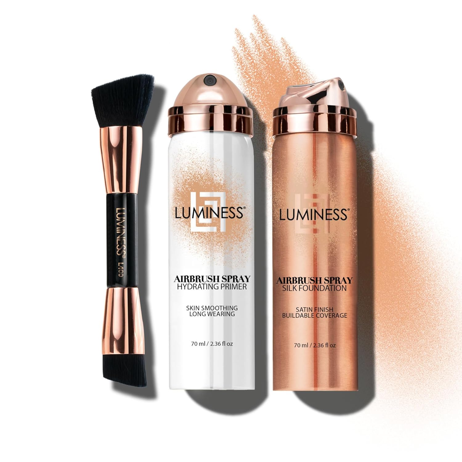Amazon.com : LUMINESS Silk Airbrush Spray Foundation Makeup Starter Kit ...
