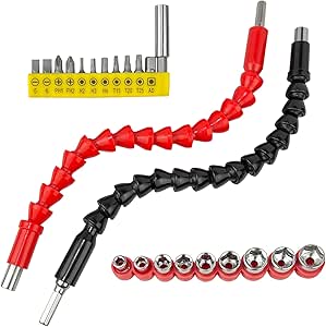 GuoHaw Flexible Drill Bit Extension Set- 23 Pcs Versatile Screw It ...