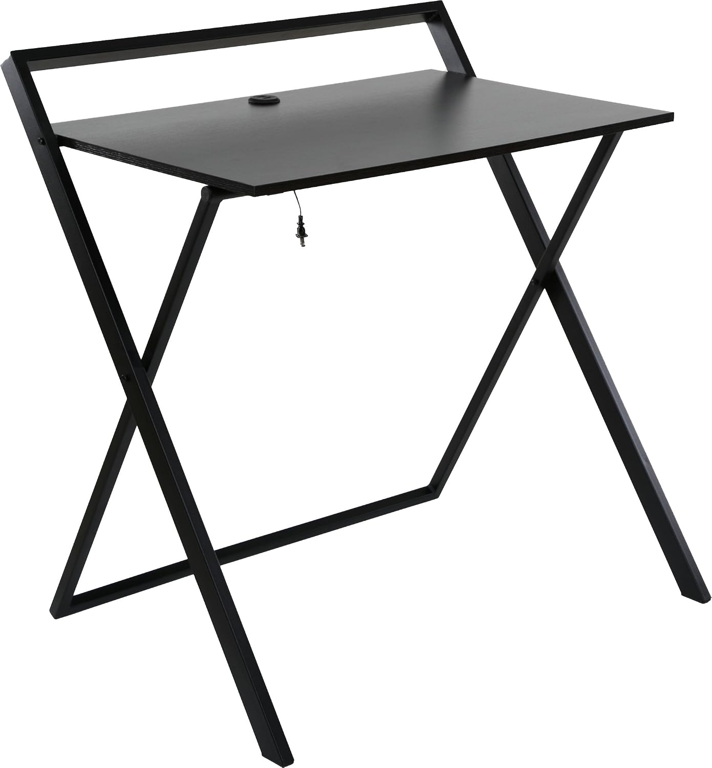 Amazon.com: OneSpace Basics No Assembly Folding Desk with Dual USB ...