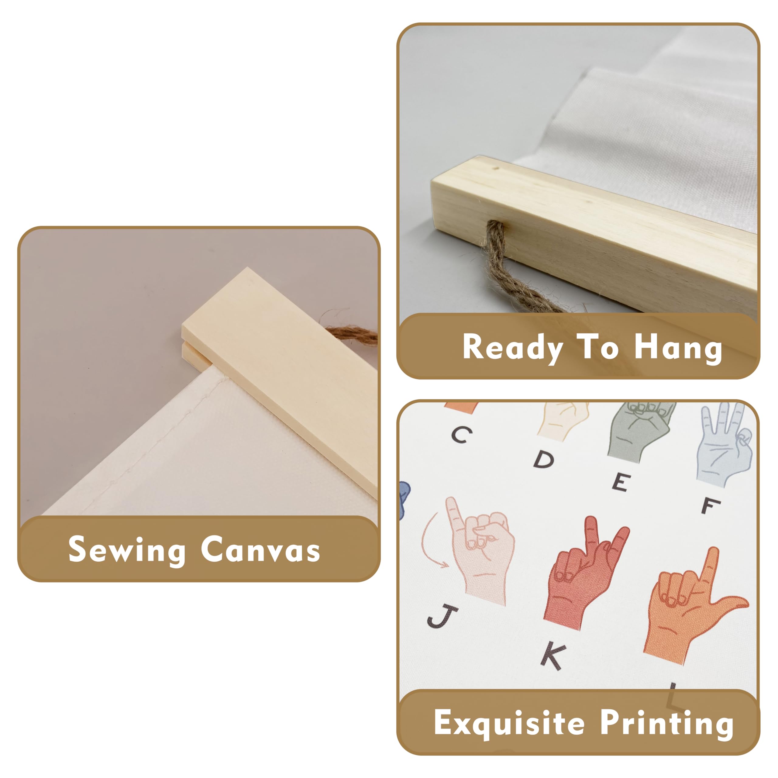 Snapklik.com : American Sign Language Poster, ASL Alphabet Hanging ...