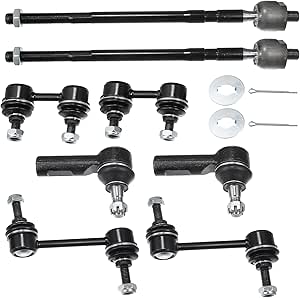 Amazon.com: X AUTOHAUX 8 Pcs Front Rear Sway Bar Link Inner Outer Tie ...