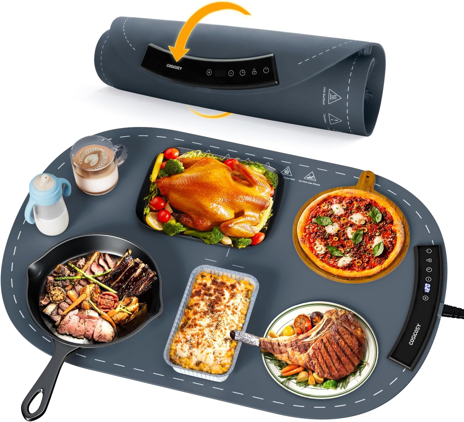 English Electric Large Cordless Hot Tray EE6030 Plate and Food Warmer ...