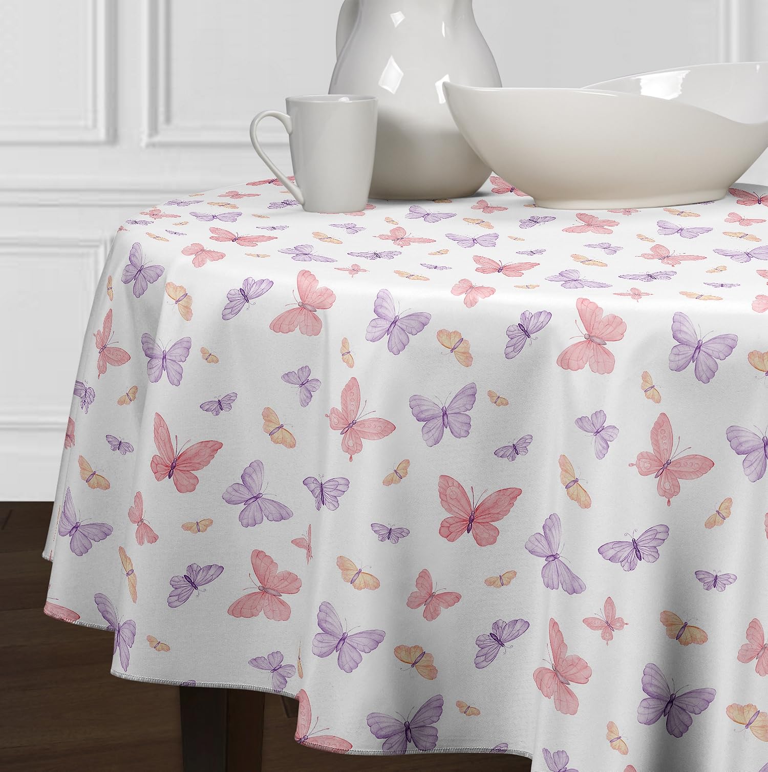 Amazon.com: Butterfly Decorations Party Supplies Tablecloth Blush Pink ...