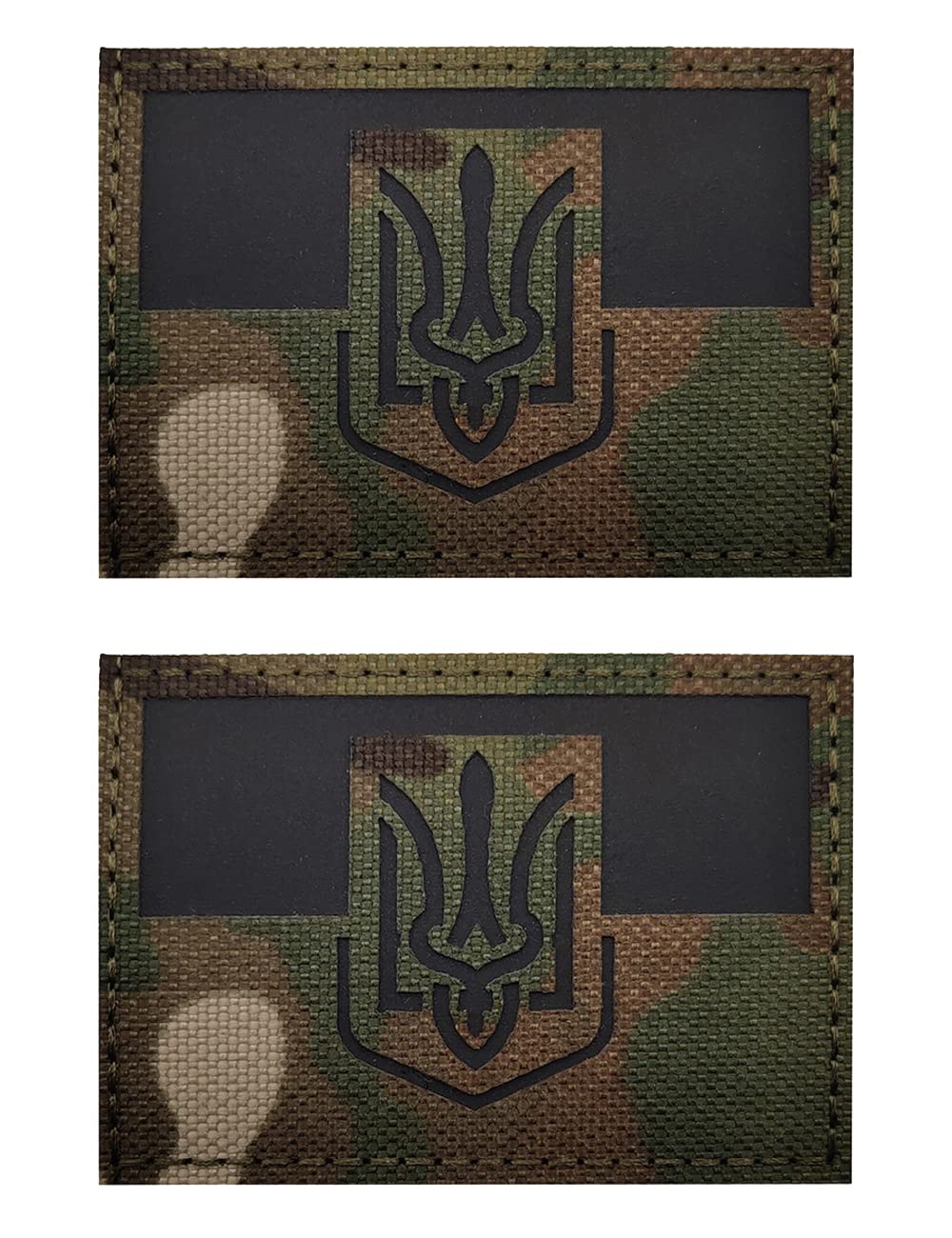 Amazon.com: 2PCS AliPlus Ukraine Flag Patches Ukraine Shield Patches IR ...