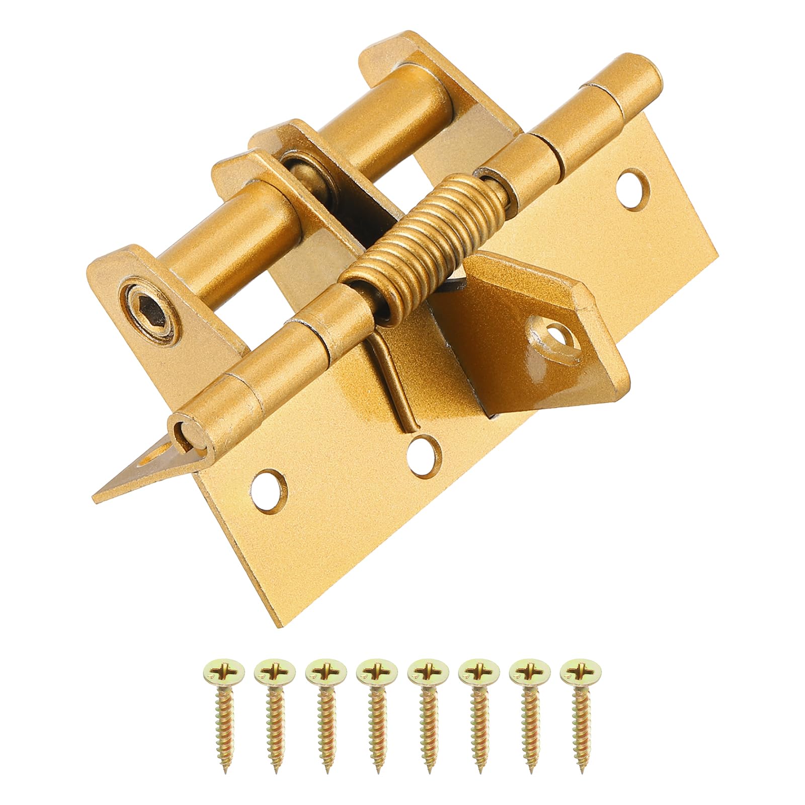uxcell 3.94"x2.56" Automatic Door Hinge, Cold Rolled Steel Bifold 90 ...