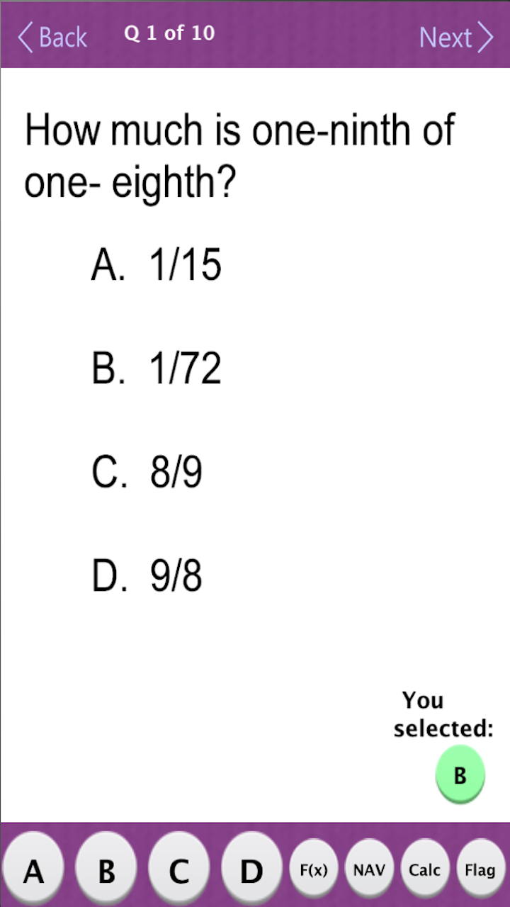 PAPA Math Practice Test Lite - App on Amazon Appstore