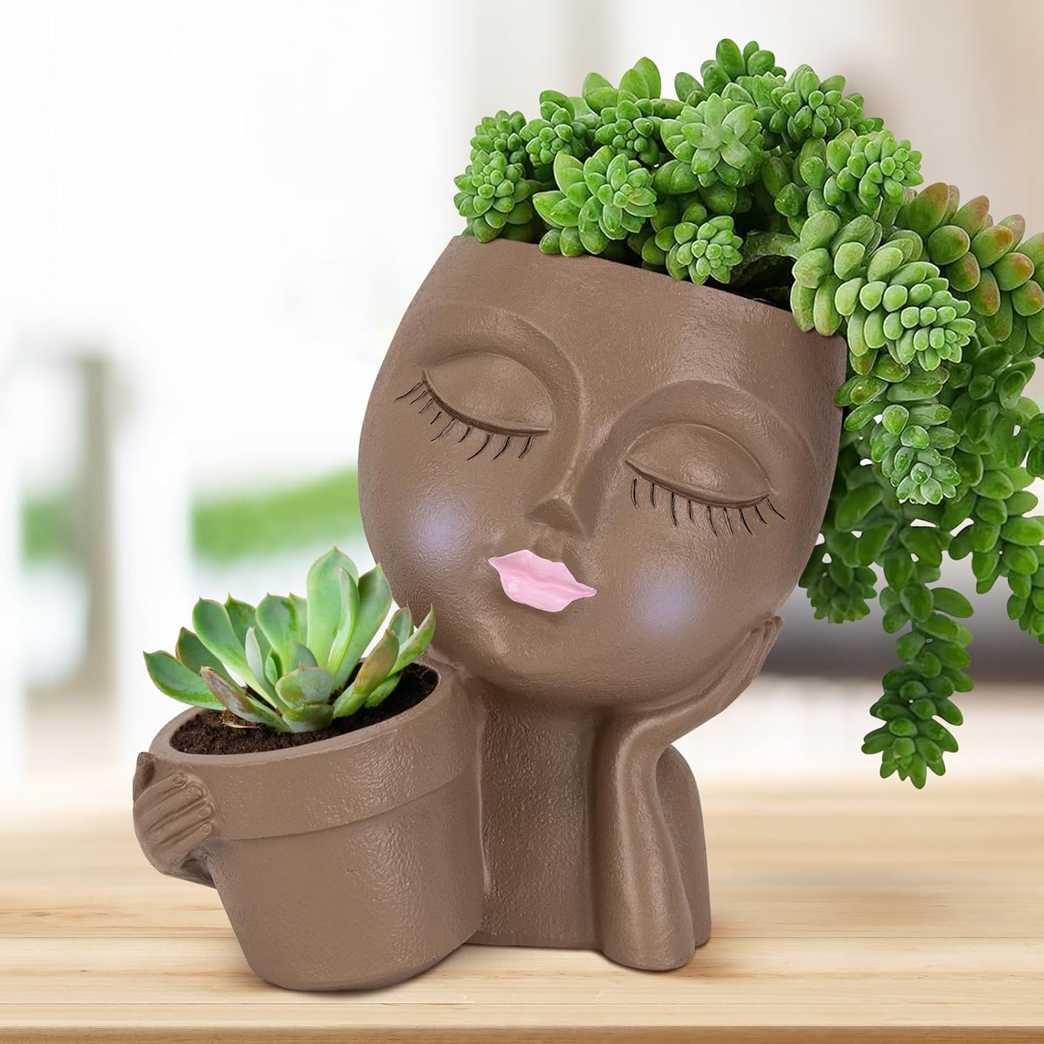 Amazon.com : DUCHIFAD Face Planter Pot, Head Flower Pots Planters for ...