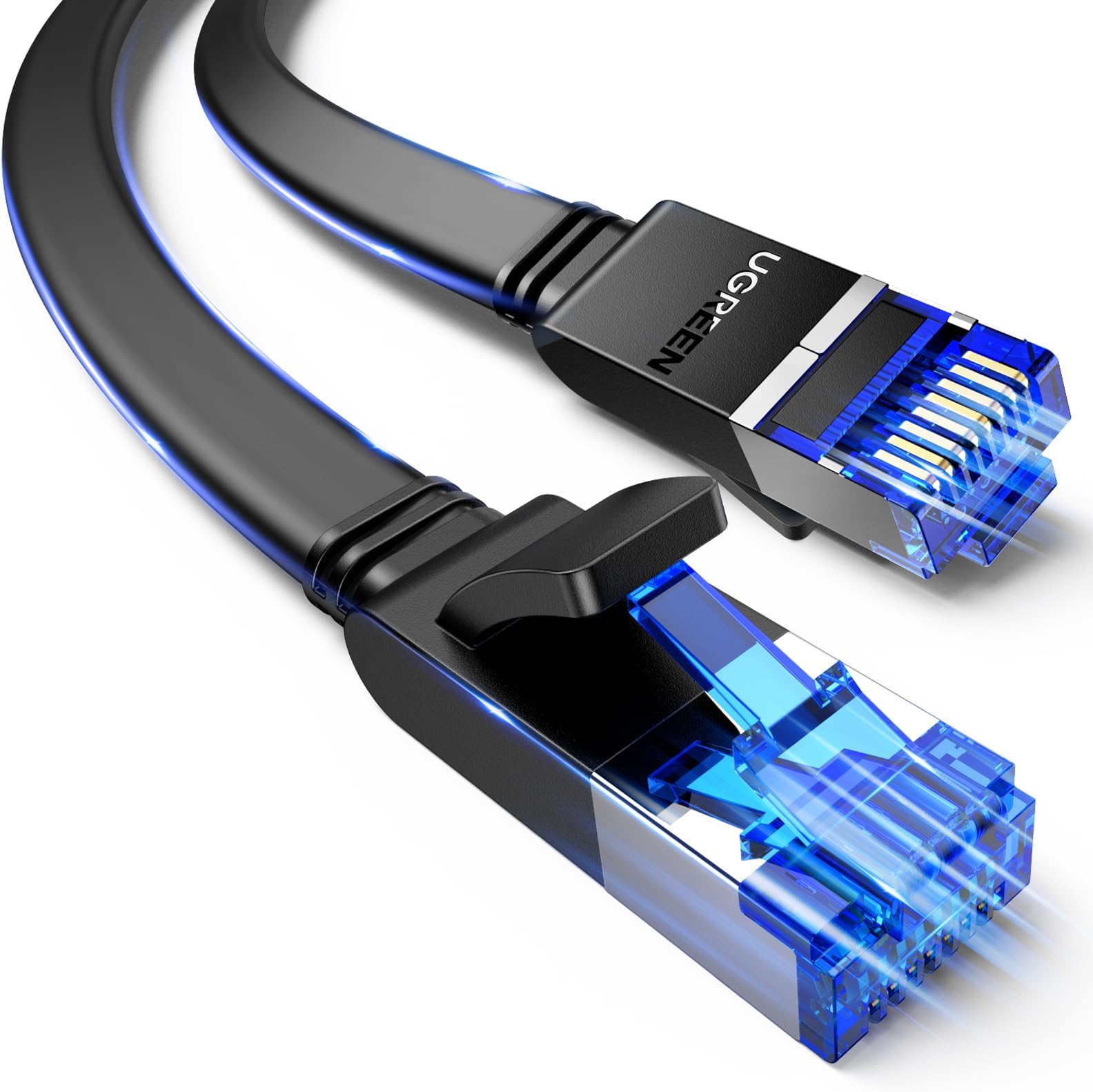 UGREEN Cat8 Ethernet Cable 15M,40Gbps 2000Mhz High Speed Flat Network ...