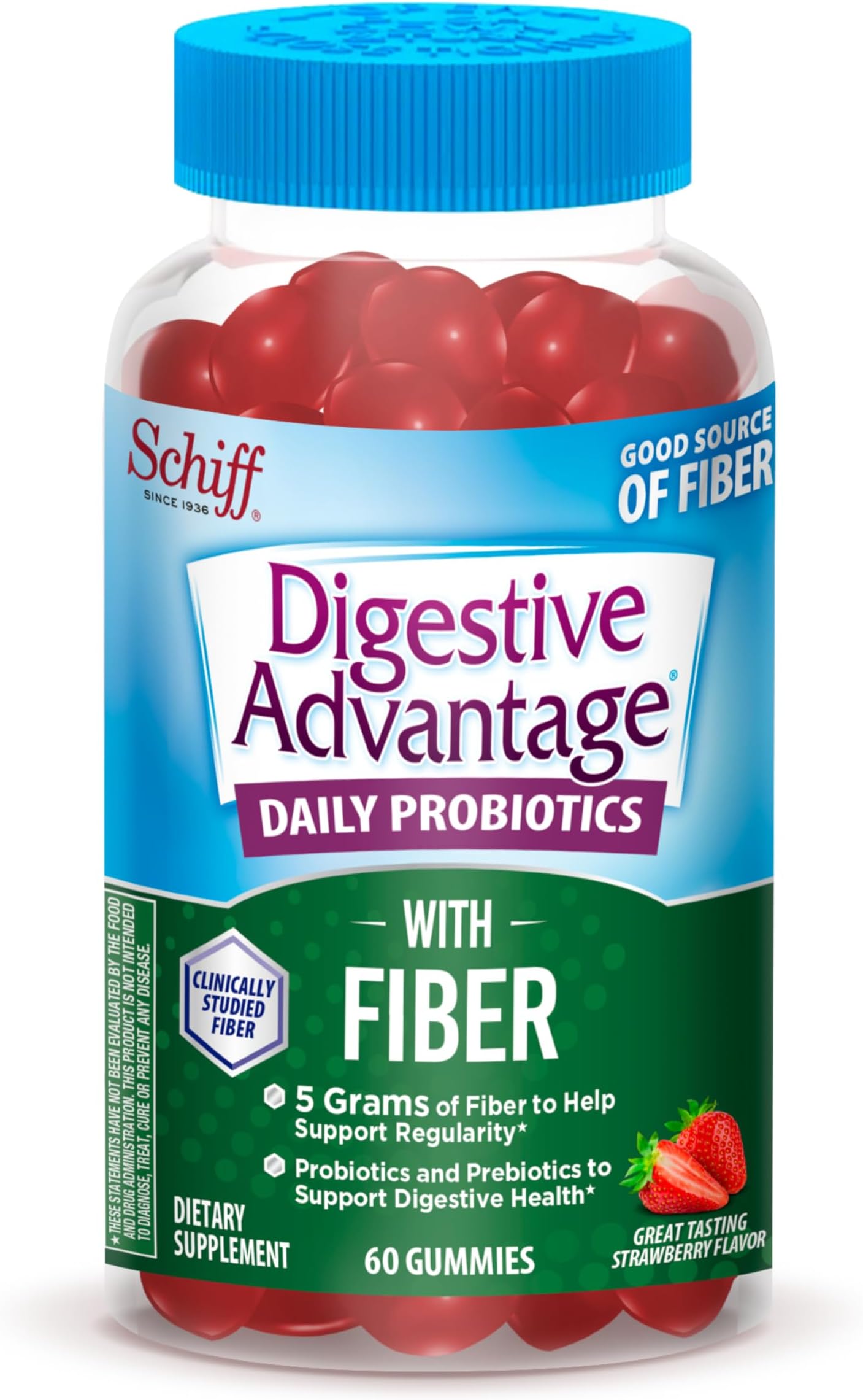 Amazon.com: Digestive Advantage Daily Probiotic Gummies for Digestive ...