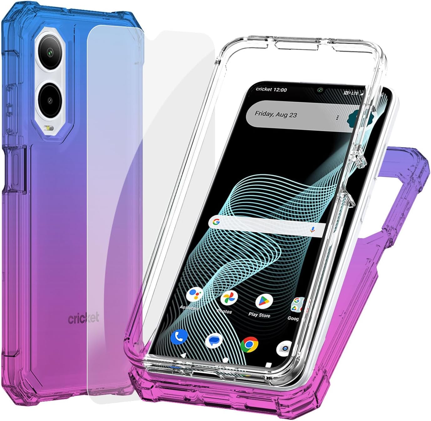 Amazon.com: TJS Compatible with Cricket Icon 6 (SL219C) Case, AT&T ...