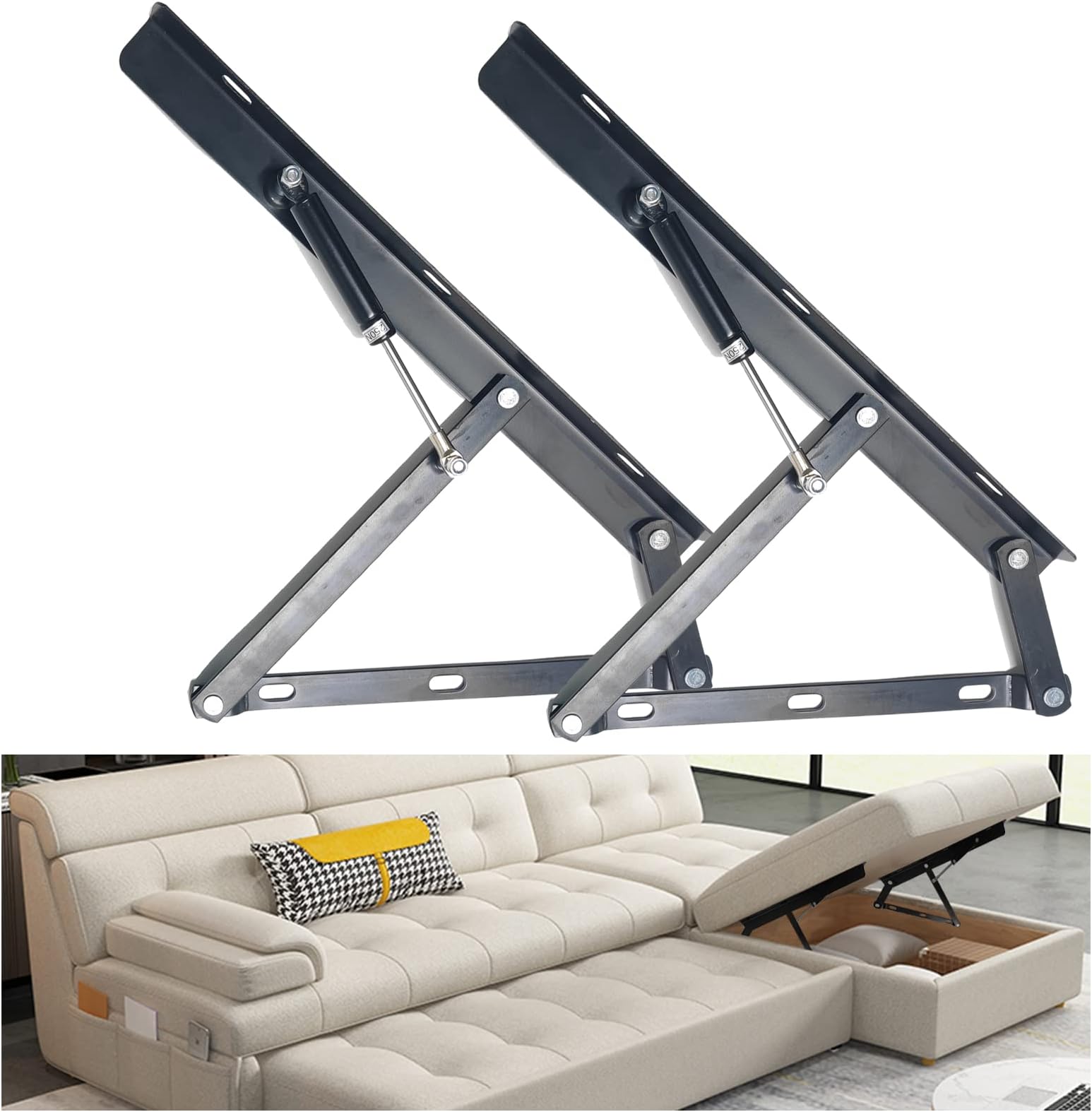 Sofa Bed Bedding DIY Furniture Adjustable Spring Mechanism Triple Click ...