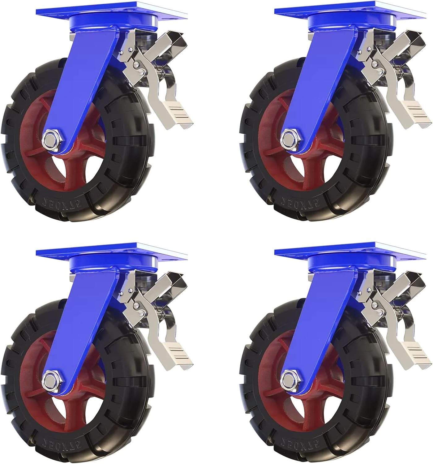 Amazon.com: ESOYAWE Heavy Duty and Highly Elastic Swivel Caster Wheel ...