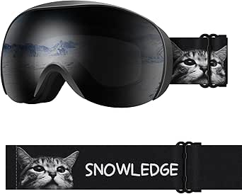 Amazon.com : Snowledge Kids Ski Goggles Snow Goggles for Children ...