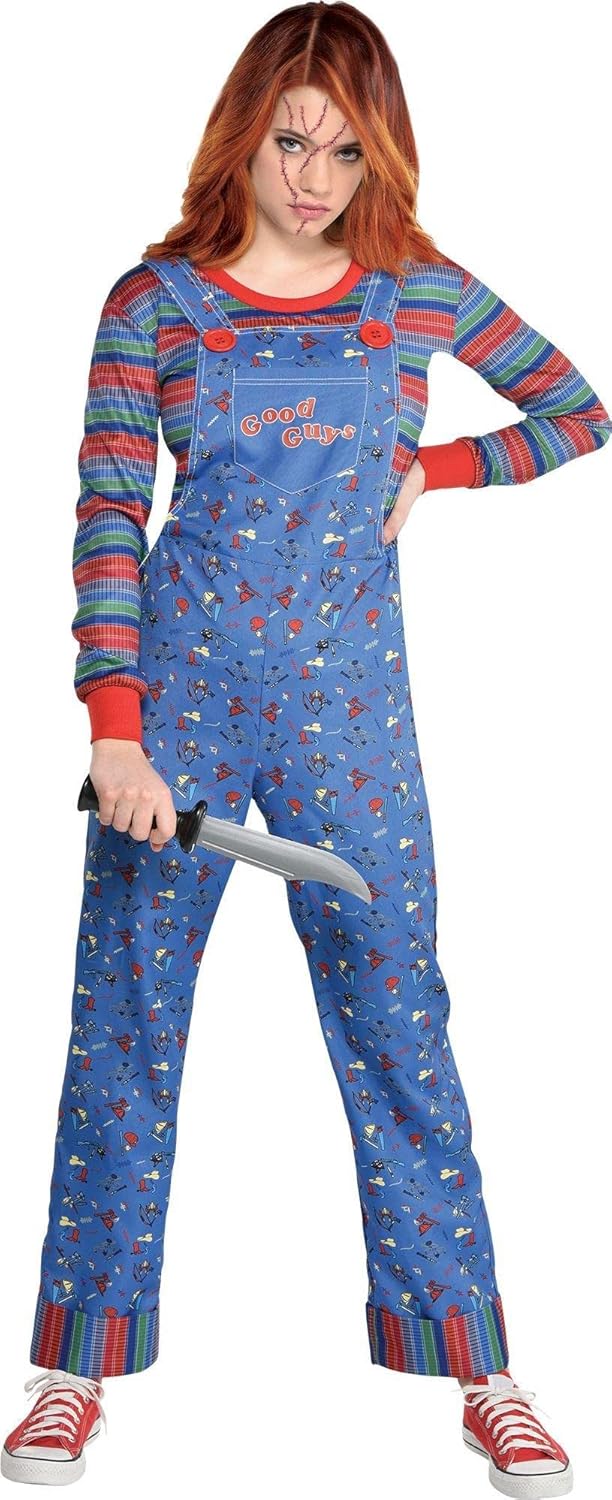 Amazon.com: Party City Chucky Halloween Costume for Women, Child’s Play ...