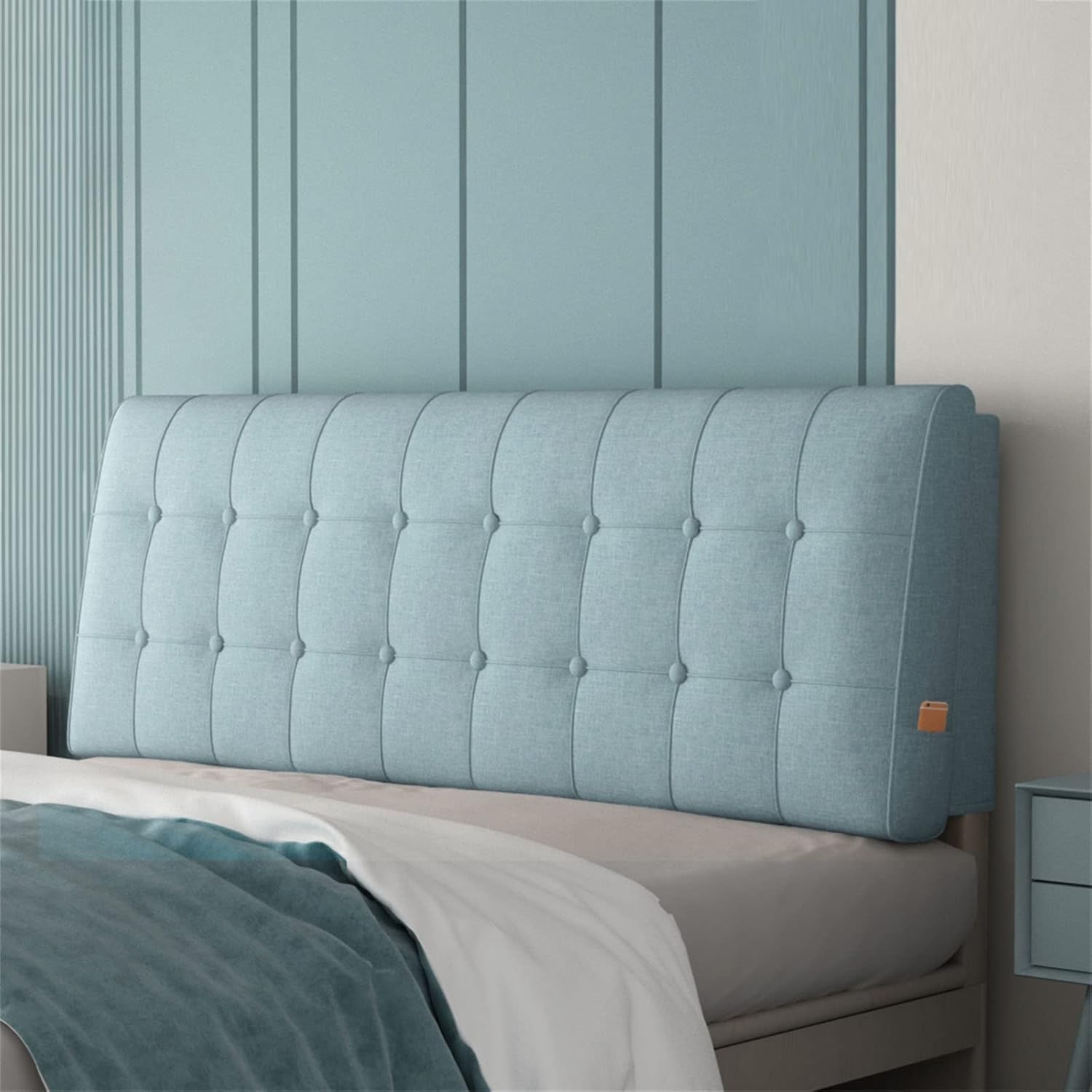 Amazon.com: King Size Headboard Back Cushion Large Bolster Positioning ...