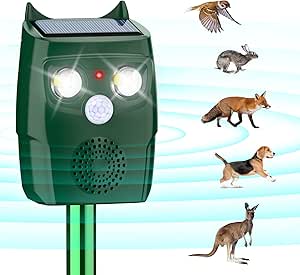 Amazon.com: Cat Repellent, 131Ft Ultrasonic Animal Repeller with LED ...