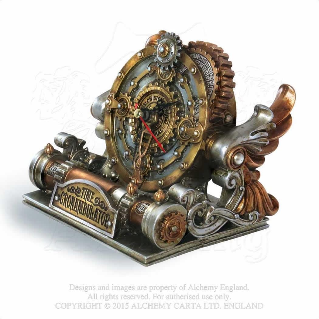 Alchemy Gothic Time Chronambulator Desk Clock : Amazon.co.uk: Home ...
