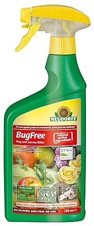 Neudorff BugFree Spruzit Bug and Larvae Killer Spray, 750ml – Liquid ...